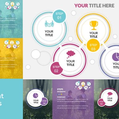 Free | PowerPoint Dashboard with Zoom Effect and infographics editable